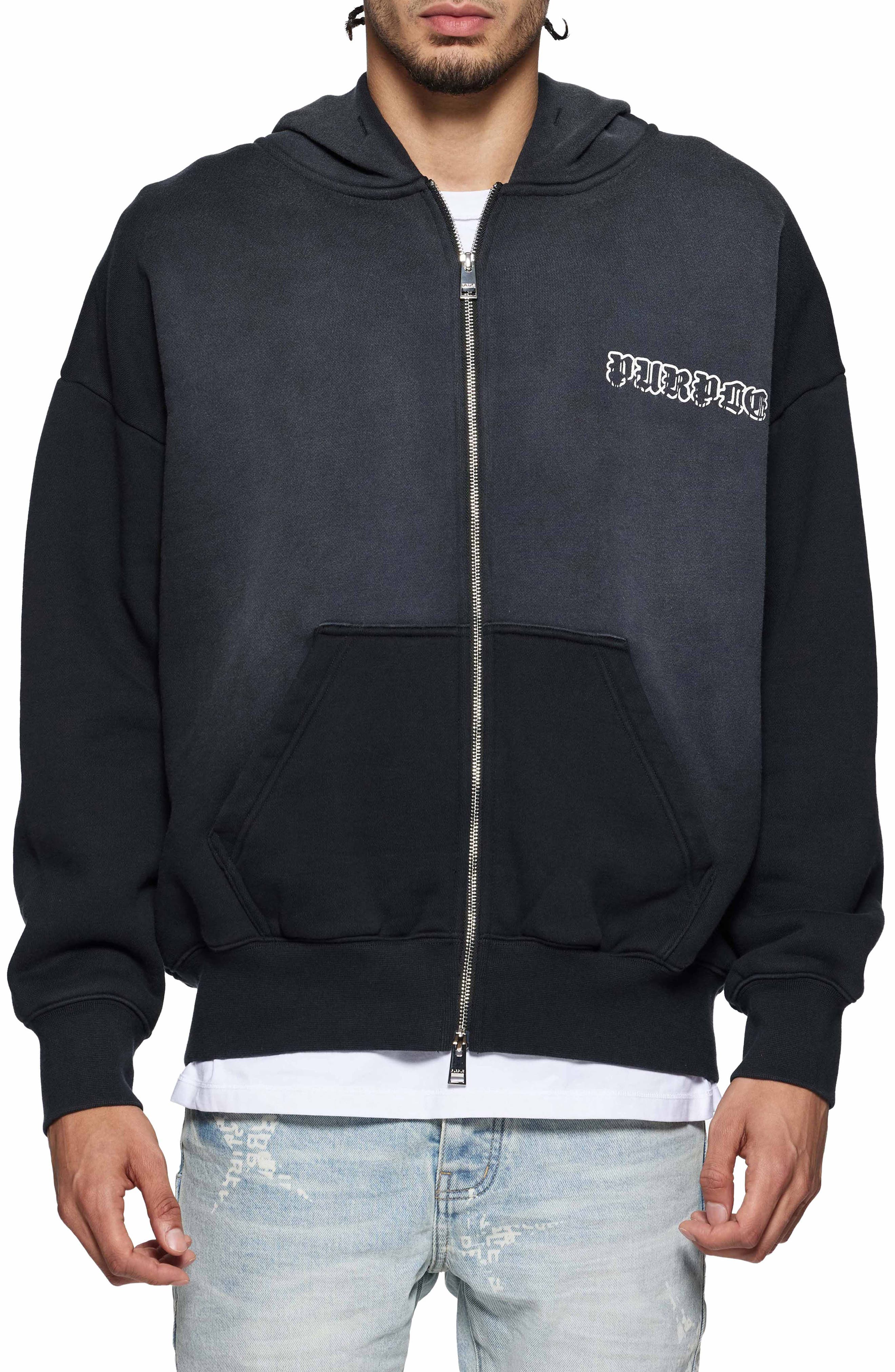 PURPLE BRAND Heavyweight Fleece Zip Hoodie | Nordstromrack