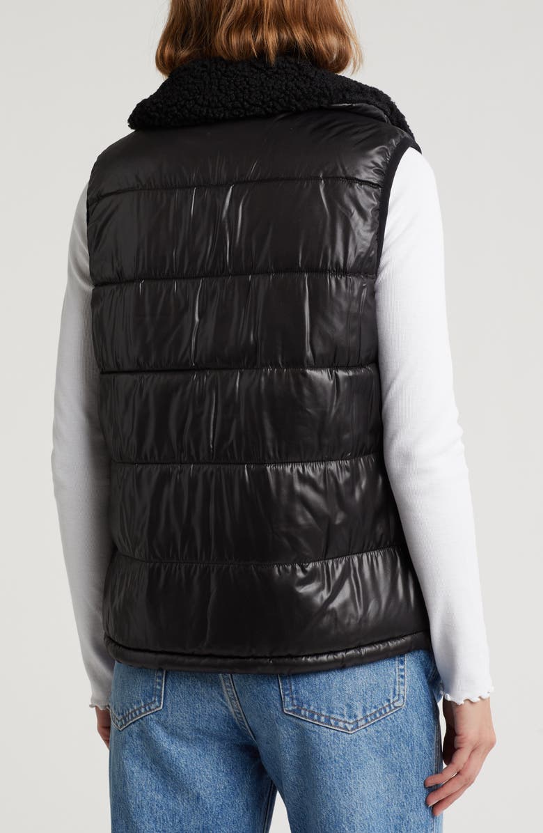 Lucky Brand Reversible Faux Shearling Puffer Vest | Nordstromrack