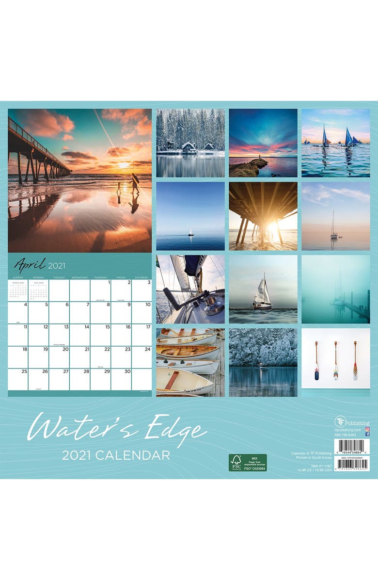 TF PUBLISHING 2021 Water's Edge Wall Calendar | Nordstromrack