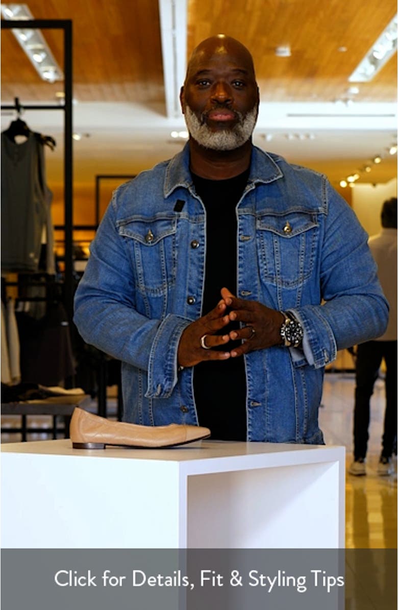 AGL Naomi Quilted Cap Toe Ballet Flat (Women) | Nordstromrack