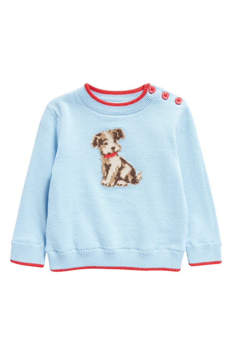 Rachel Riley Intarsia Puppy Cotton Crewneck Sweater | Nordstromrack
