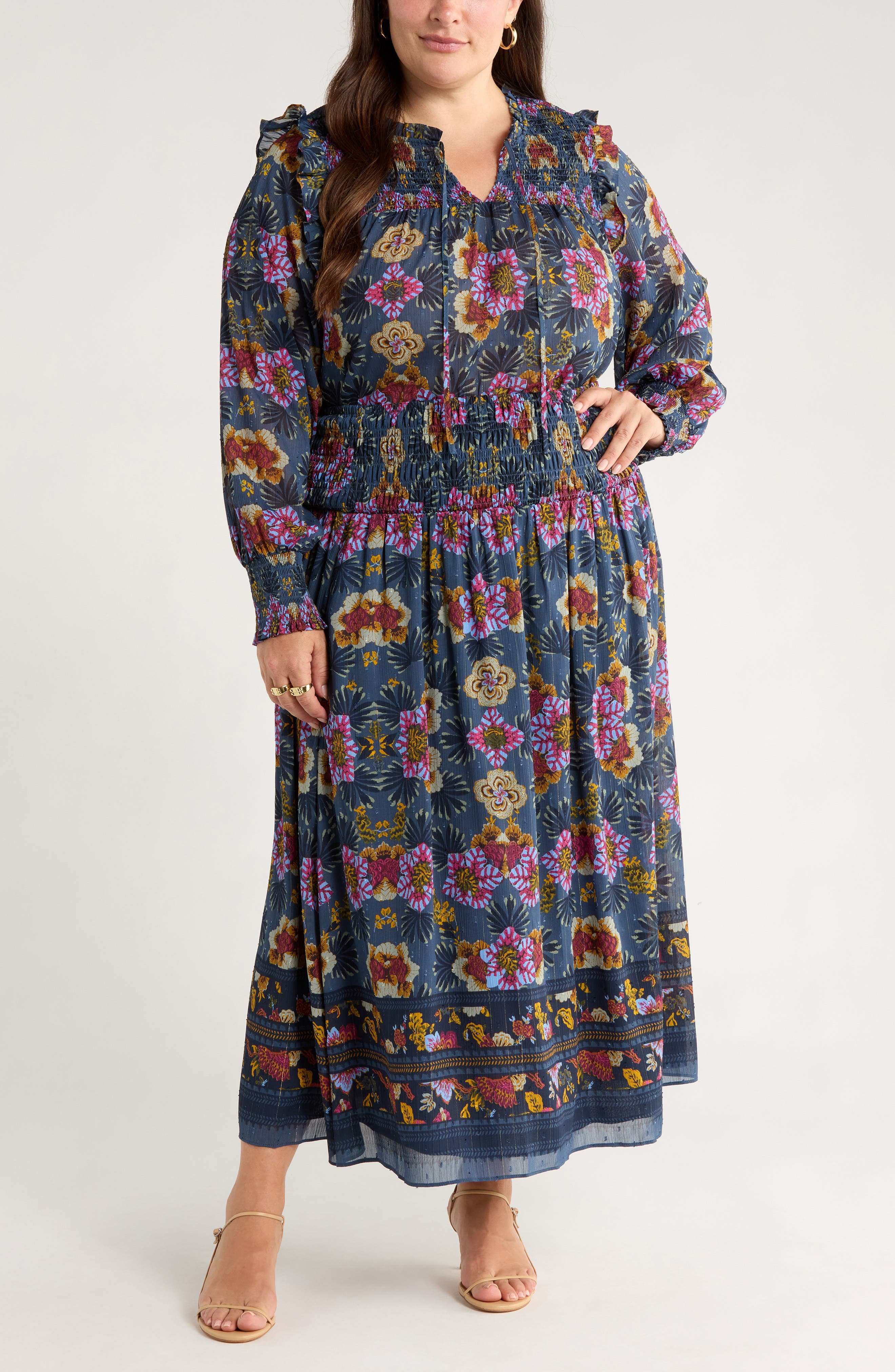 Smocked Waist Maxi Skirt (Women) | Nordstromrack
