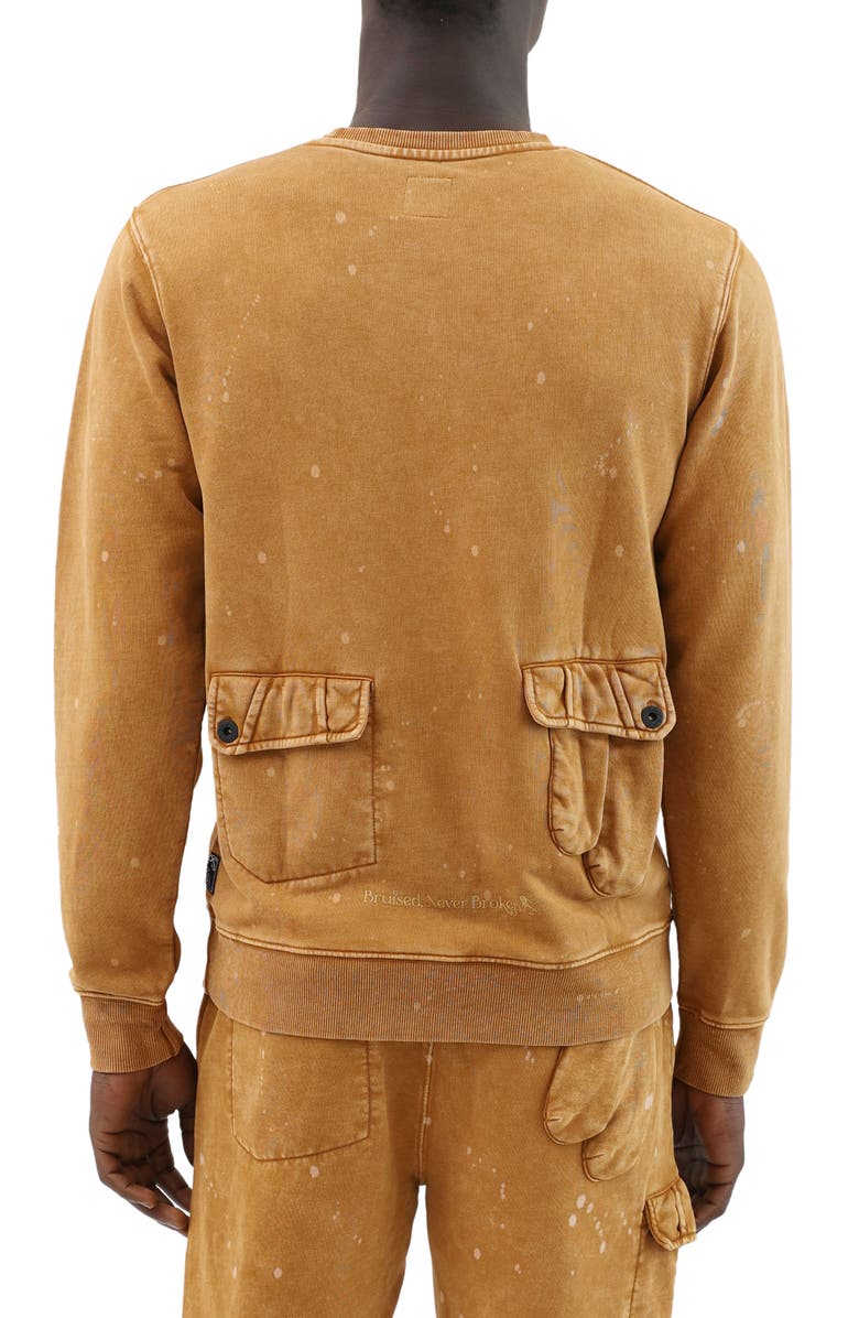 PRPS Bourn Appliqué Cotton Graphic Cargo Sweatshirt | Nordstromrack