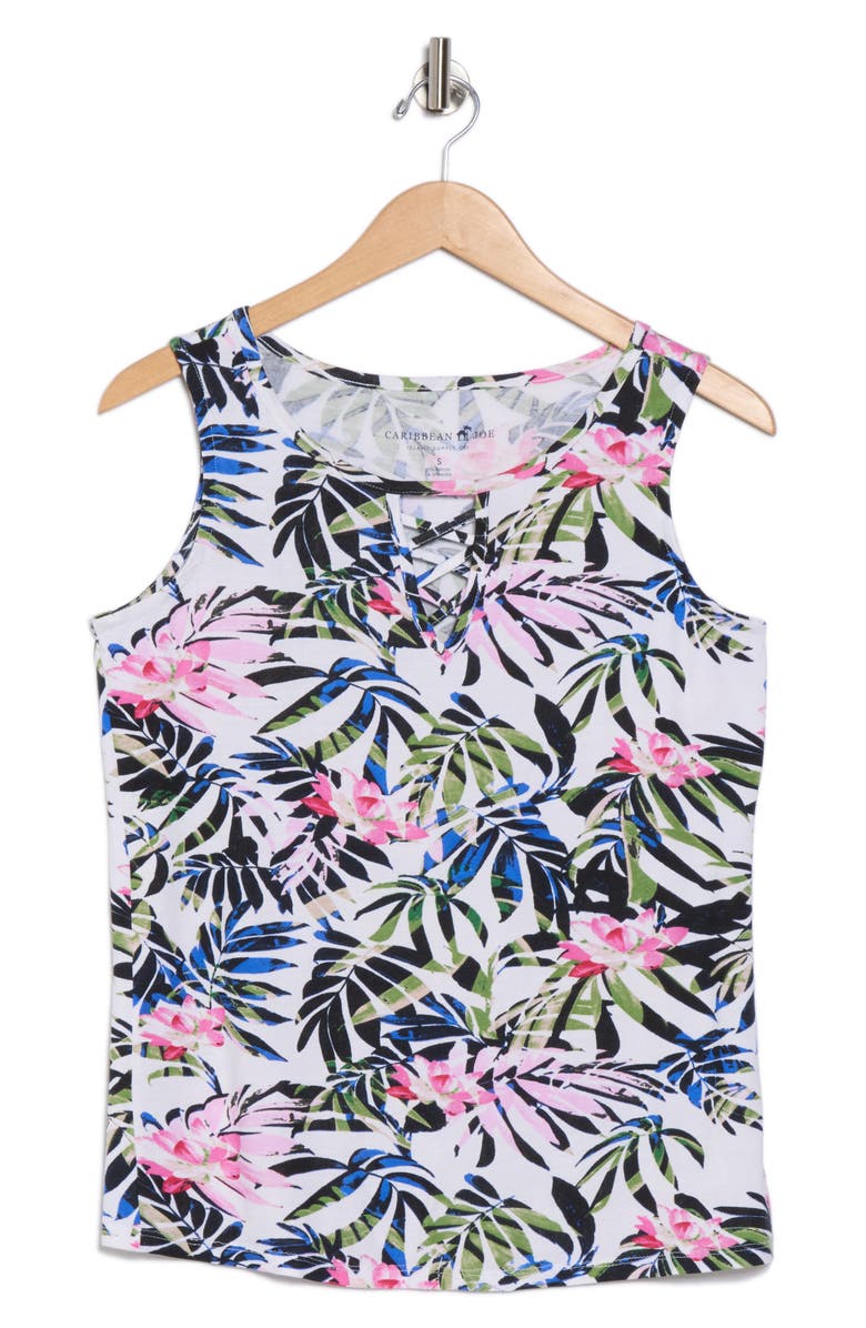 CARIBBEAN JOE Crisscross Keyhole Tank | Nordstromrack