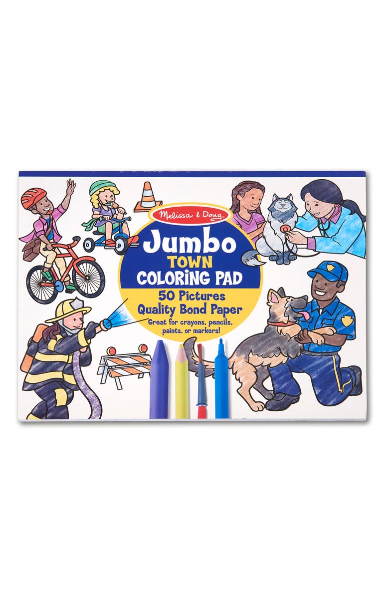 Melissa & Doug Jumbo Town Coloring Pad | Nordstromrack