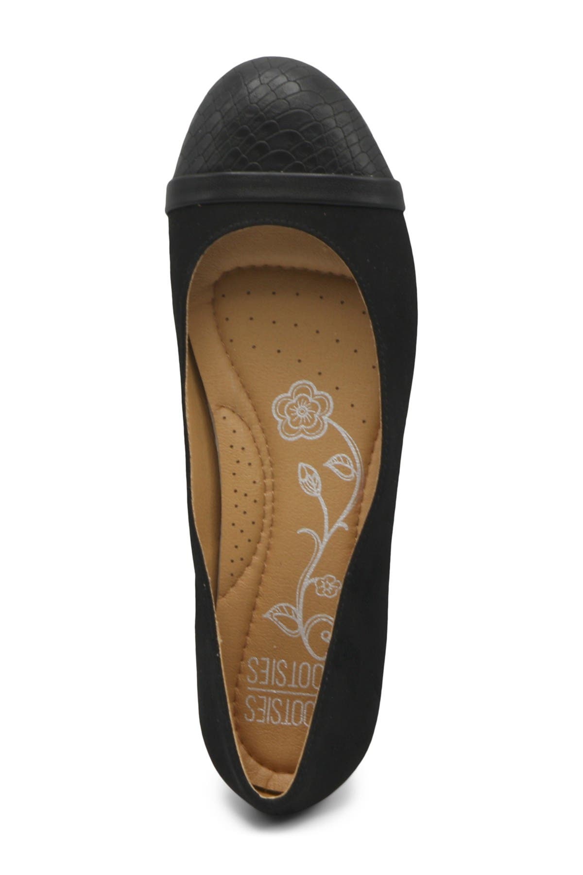 Circe Snakeskin Embossed Cap Toe Flat (Women) | Nordstromrack