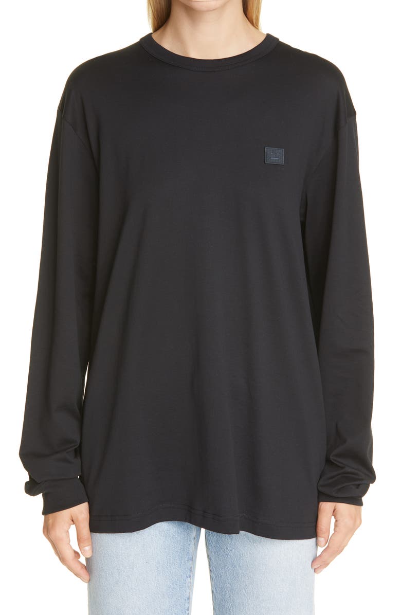 Acne Studios Eisen Face Patch Organic Cotton T-Shirt | Nordstromrack