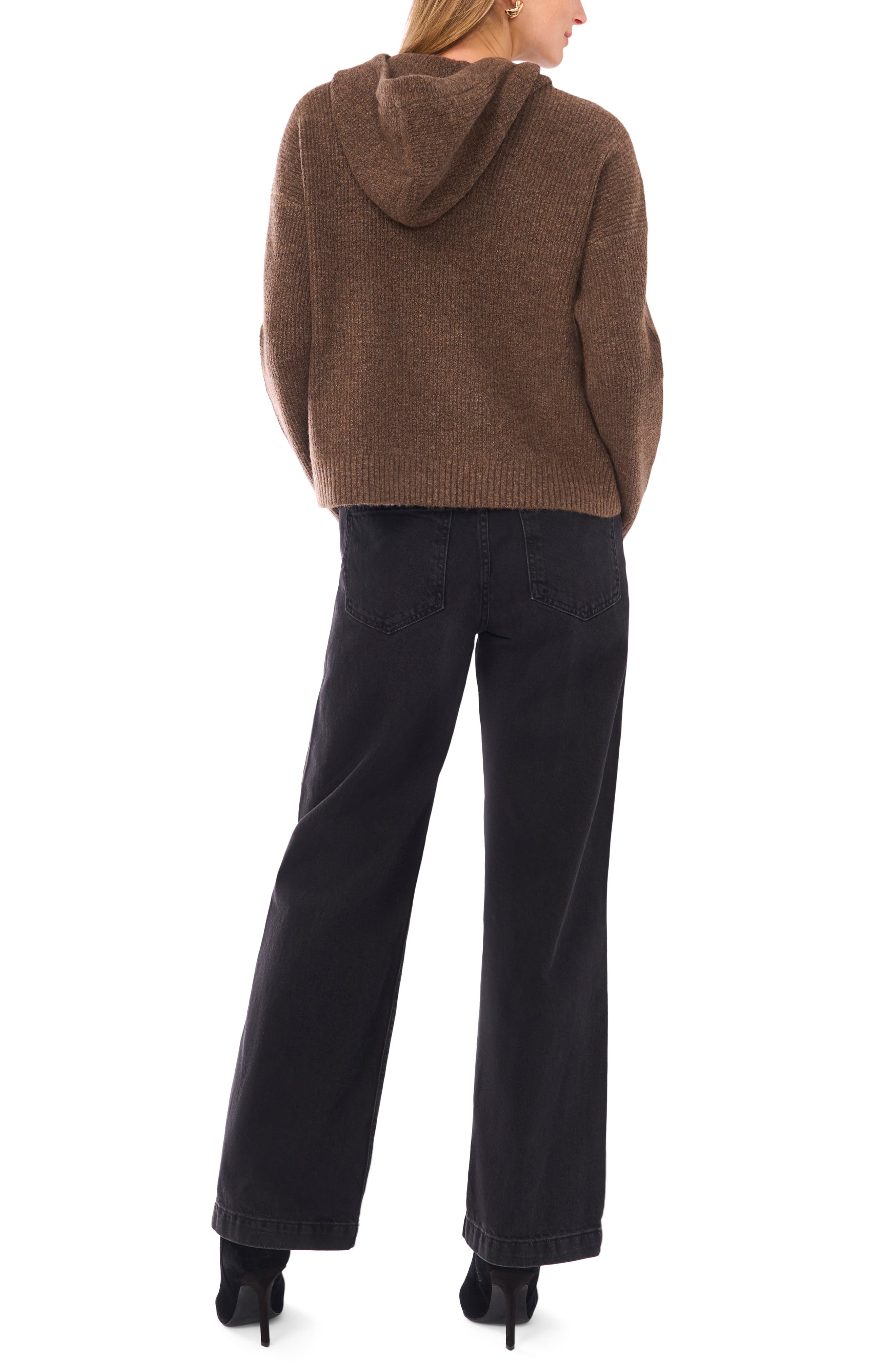 Halogen® Waffle Stitch Hooded Sweater | Nordstromrack