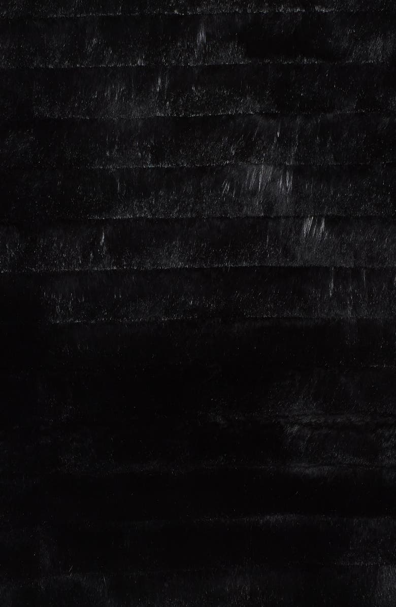 Linda Richards Genuine Rex Rabbit Fur Crop Jacket | Nordstrom