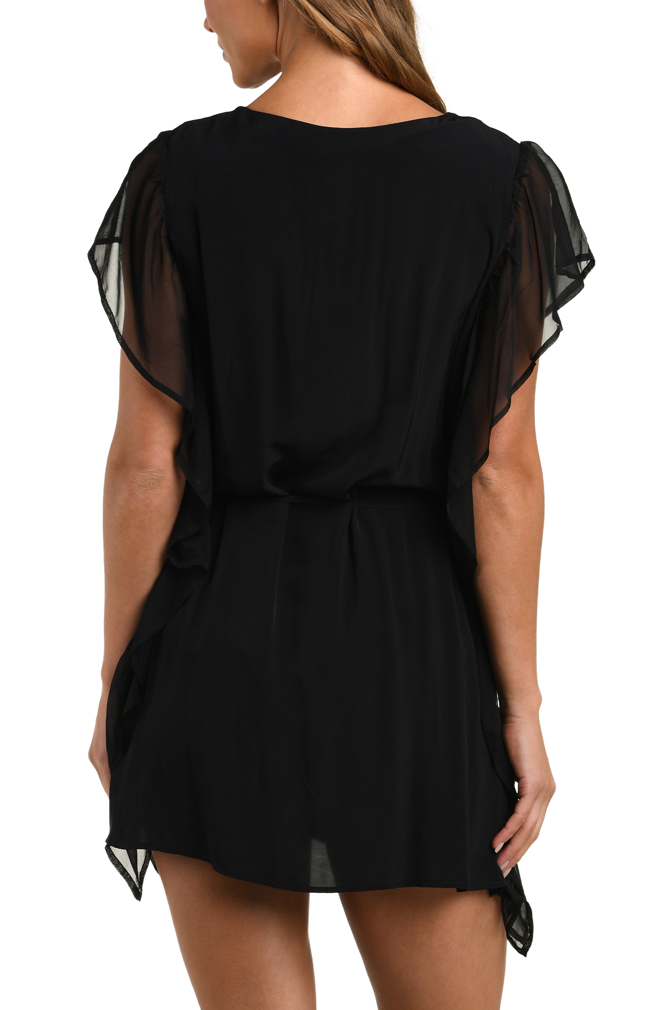 Glam Covers Alia Chiffon Cover-Up Tunic (Women) | Nordstrom