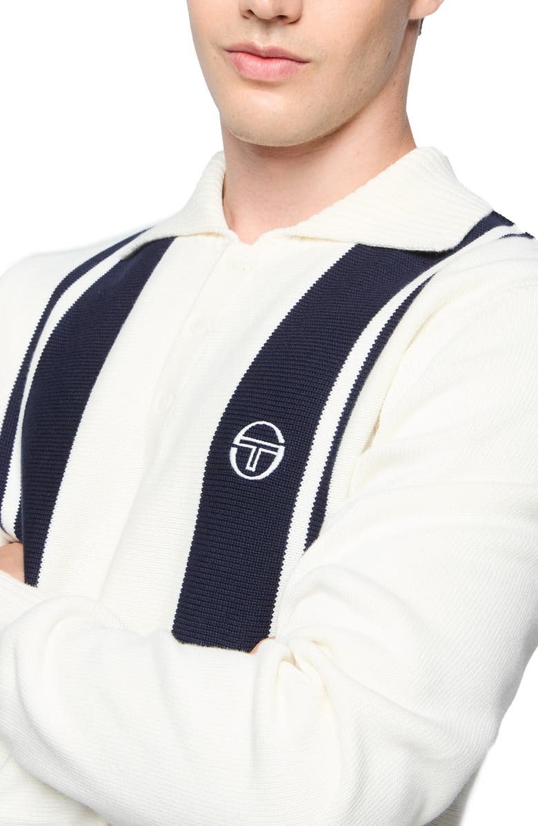 Sergio Tacchini Young Line Long Sleeve Cotton Knit Polo | Nordstromrack