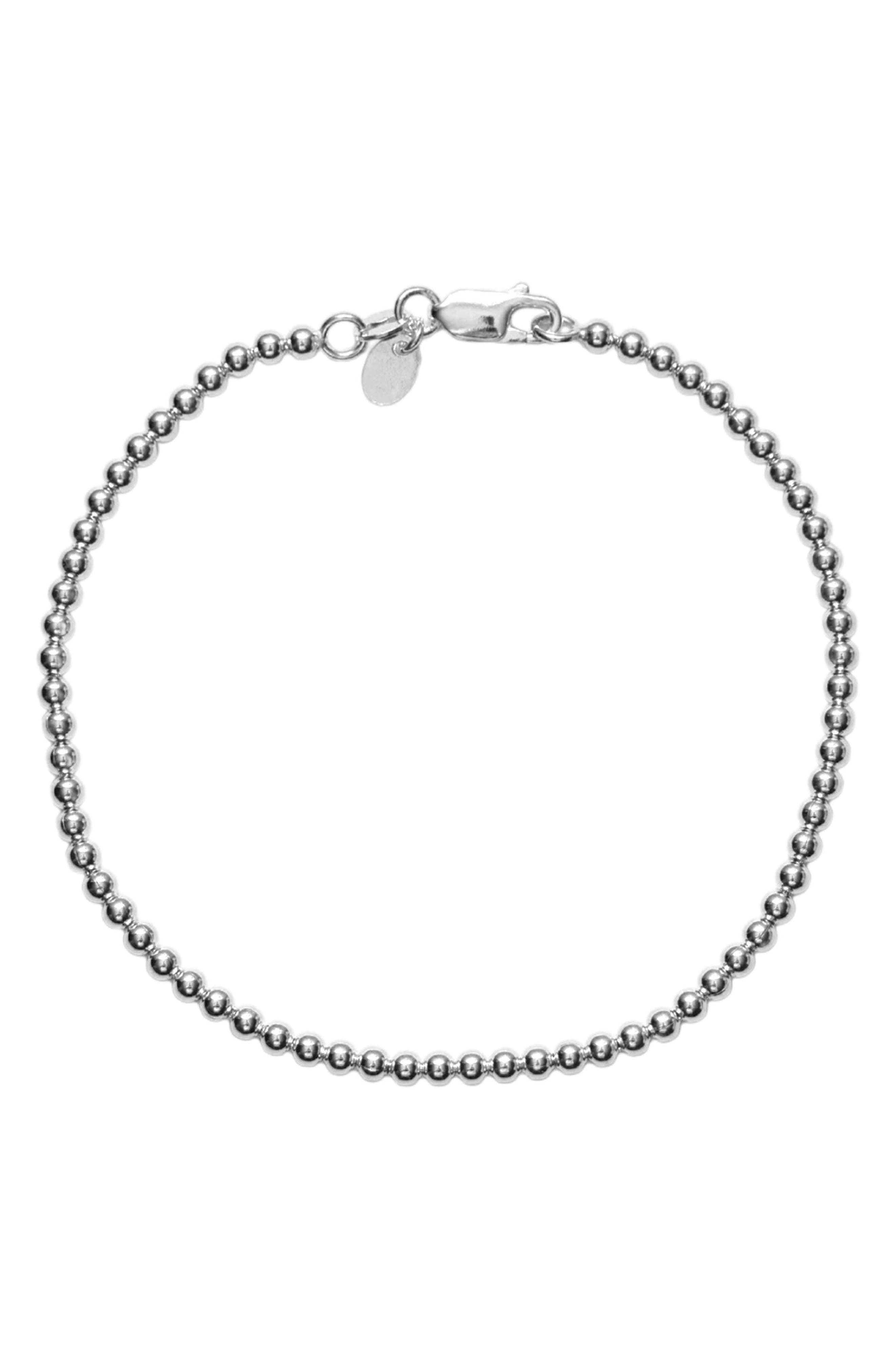 Argento Vivo Sterling Silver Men's Medium Sphere Bracelet | Nordstrom