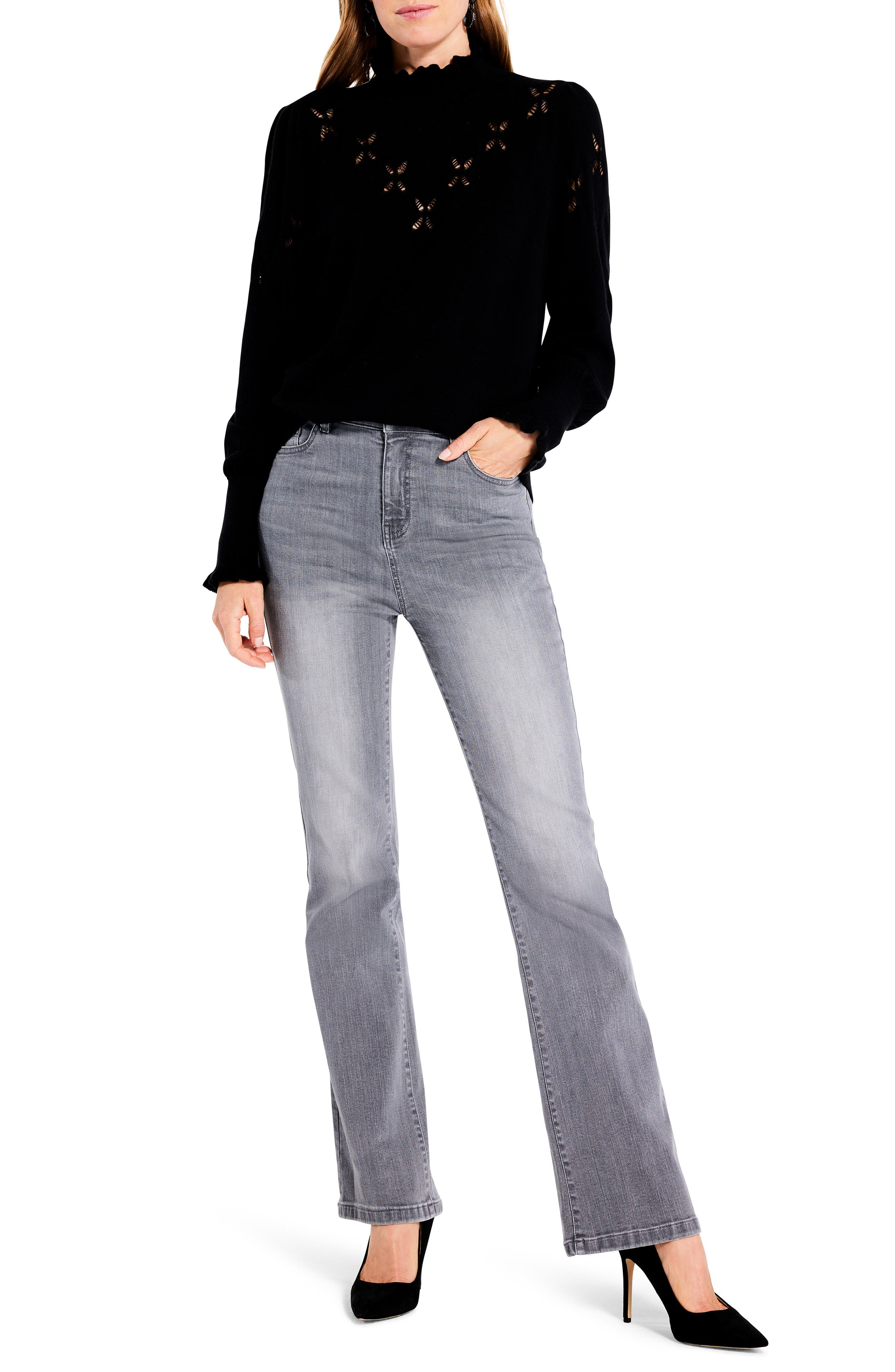 NIC+ZOE Pointelle Pip Sweater | Nordstromrack