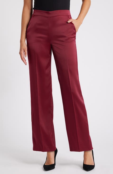 Women's Red Wide-Leg Pants | Nordstrom