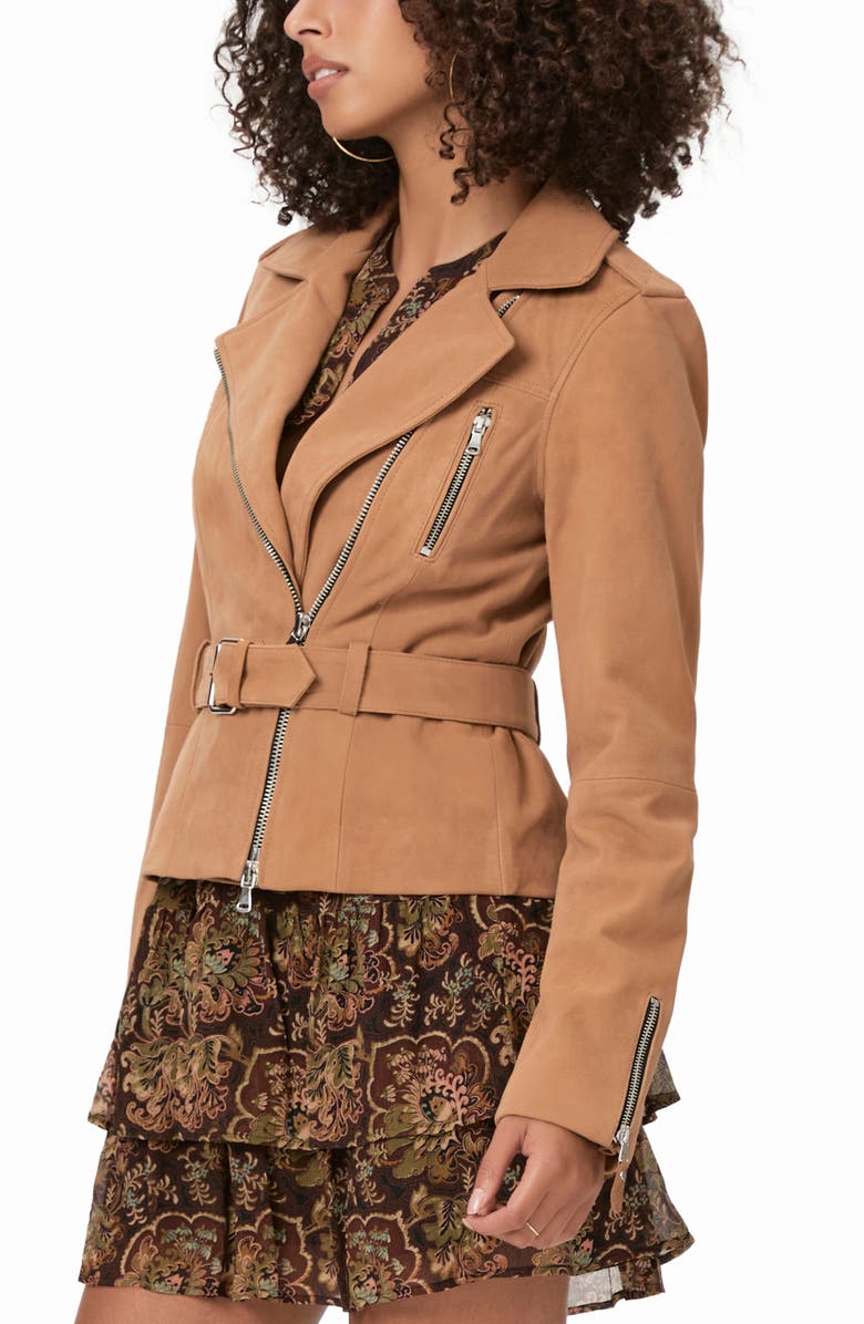 PAIGE Dannie Belted Suede Jacket | Nordstromrack