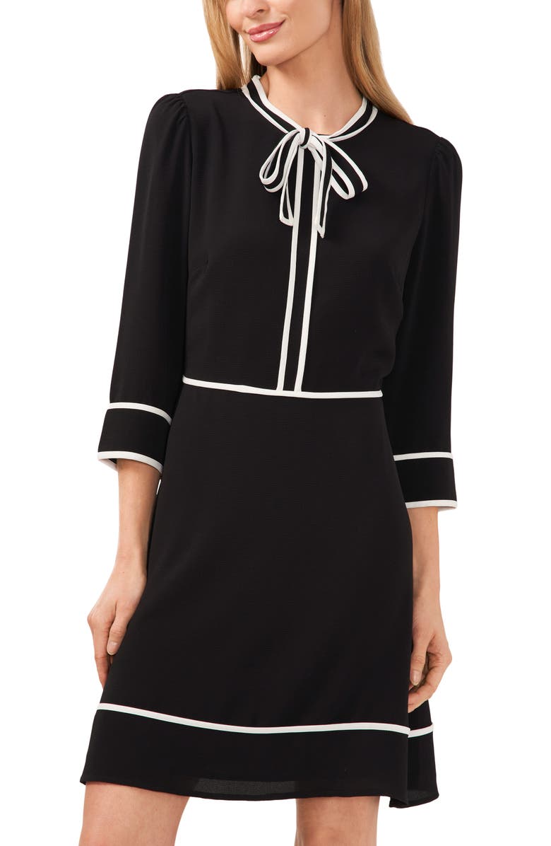 CeCe Piped Bow Neck Dress | Nordstromrack