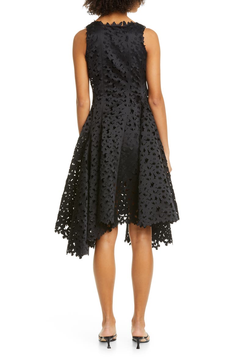 Atlas Laser Cut Butterfly Asymmetrical Fit & Flare Dress (Women ...