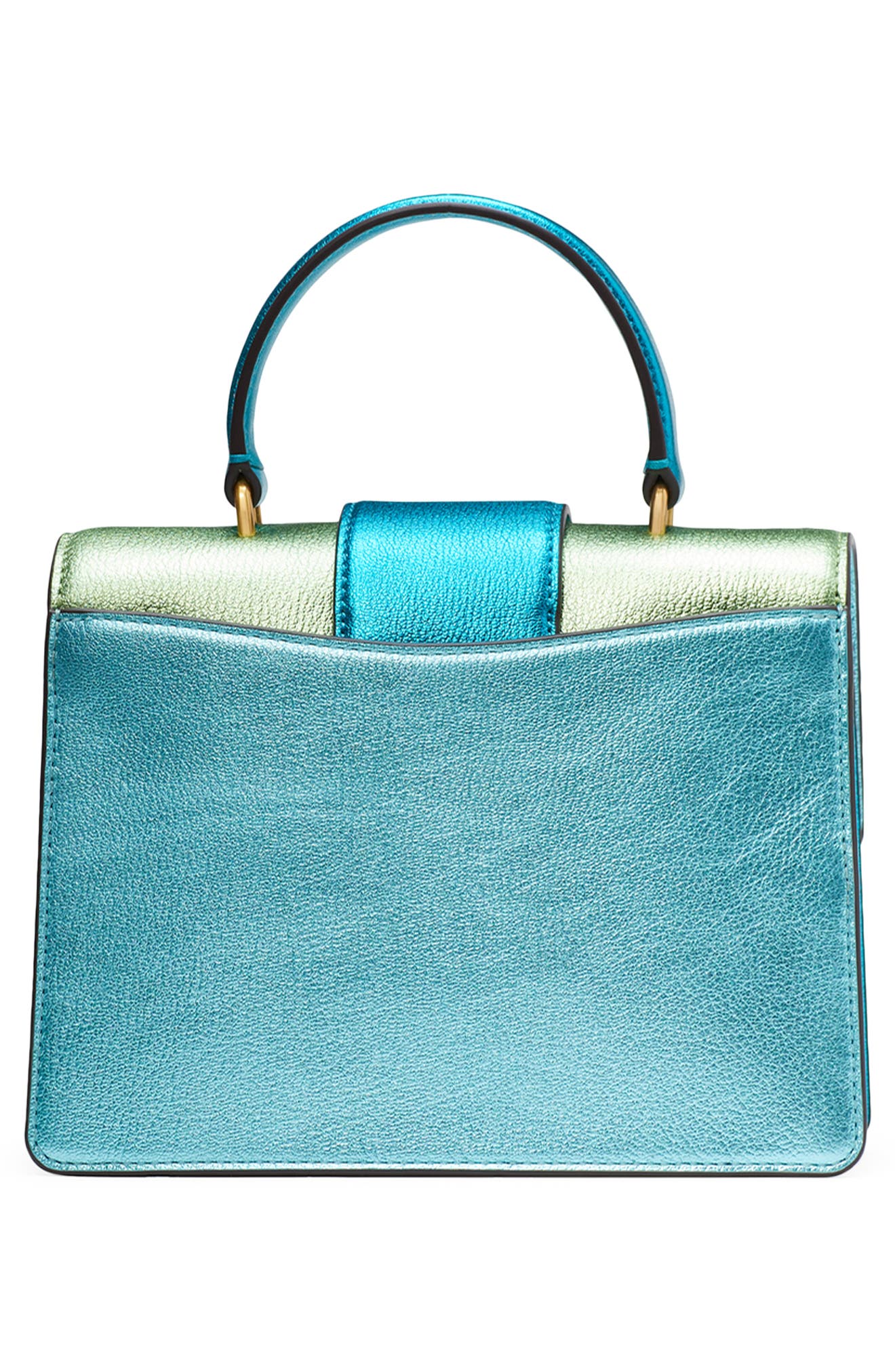 Kate Spade New York mini jewel metallic leather top handle bag ...