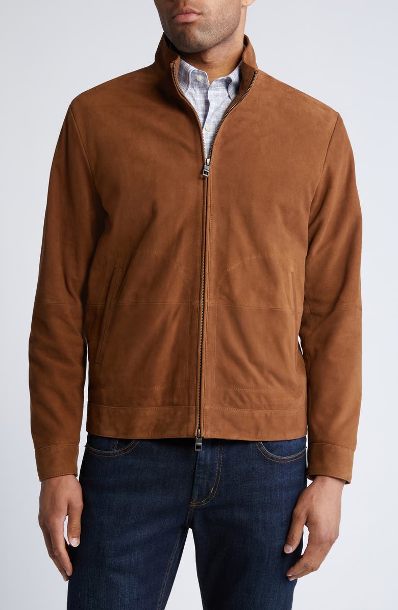 Peter Millar Suede Bomber Jacket | Nordstromrack