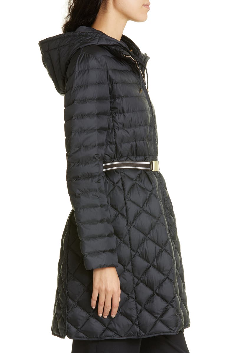 Max Mara Trev Belted Hooded Quilted Down Puffer Coat | Nordstrom