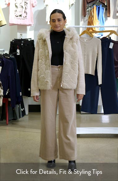 Bernardo Darien Faux Fur & Bouclé Jacket | Nordstromrack
