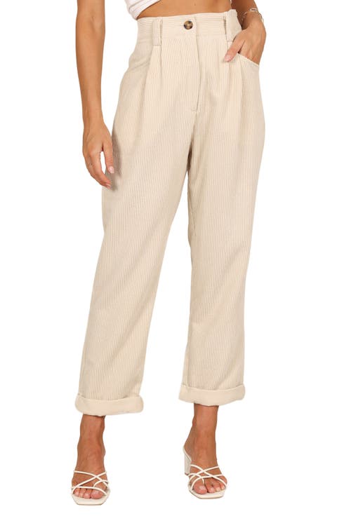 Women's Ivory Corduroy Pants | Nordstrom Women's Ivory Corduroy Pants | Nordstrom