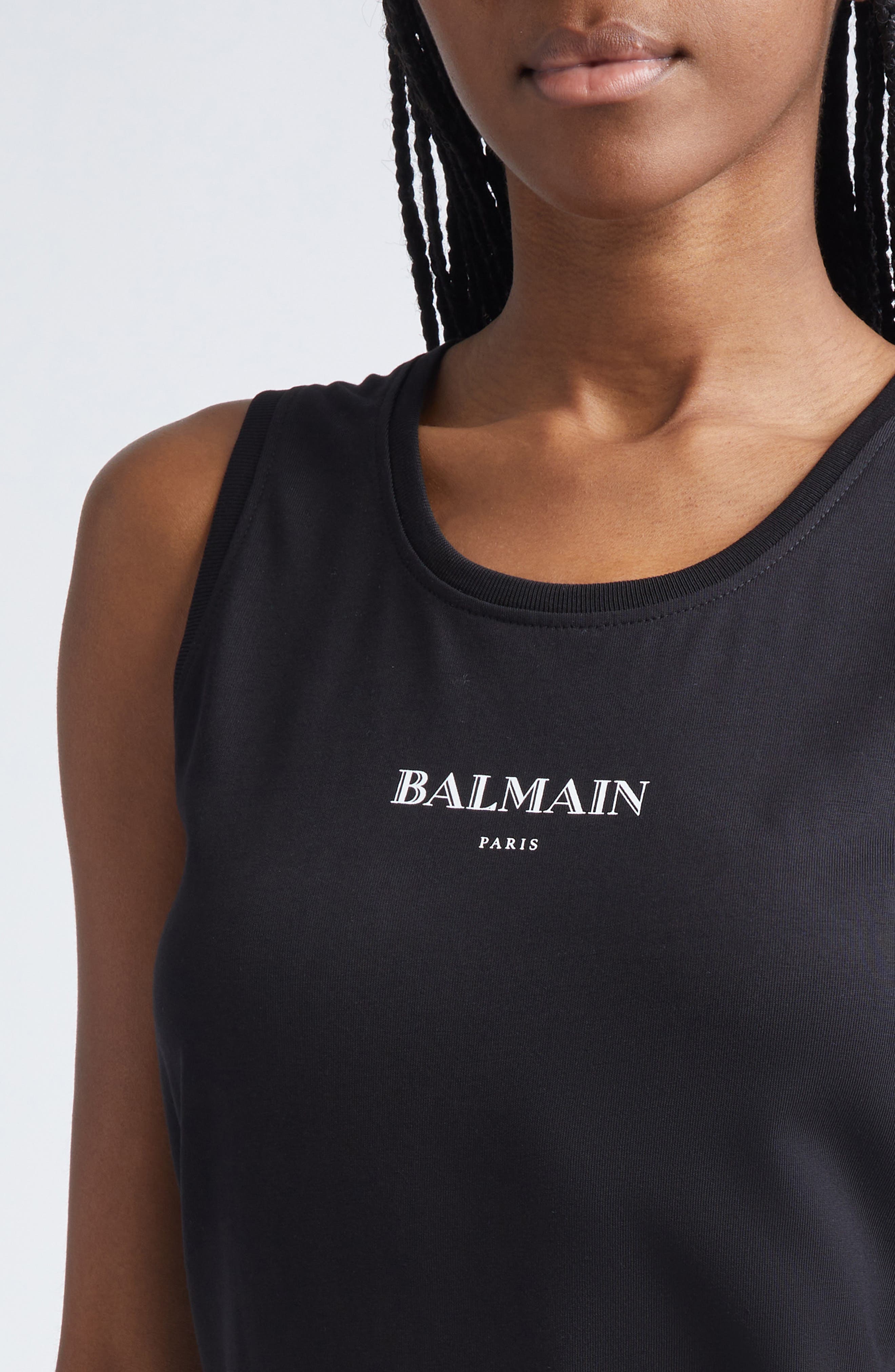 Balmain Logo Graphic Tank | Nordstrom