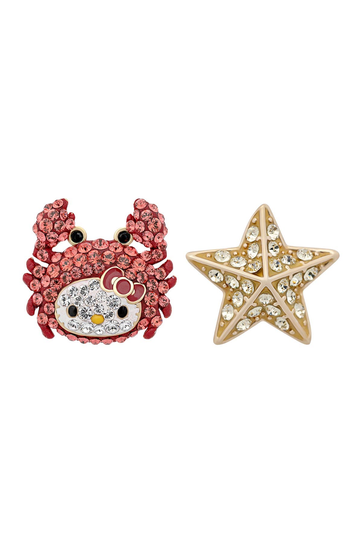 Swarovski Hello Kitty 23K Yellow Gold Plated Pave Swarovski Crystal ...