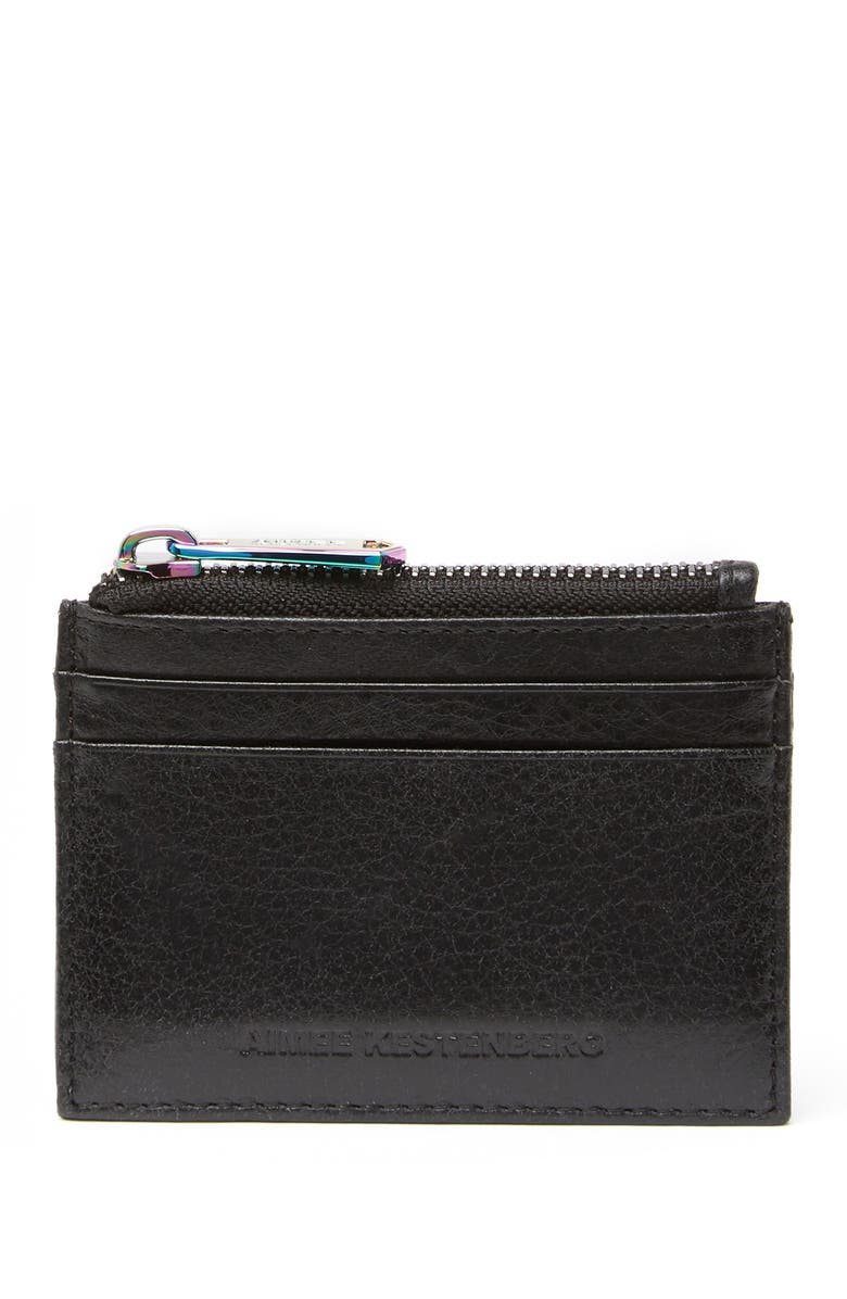Aimee Kestenberg Bowery Leather Zip Card Case | Nordstromrack