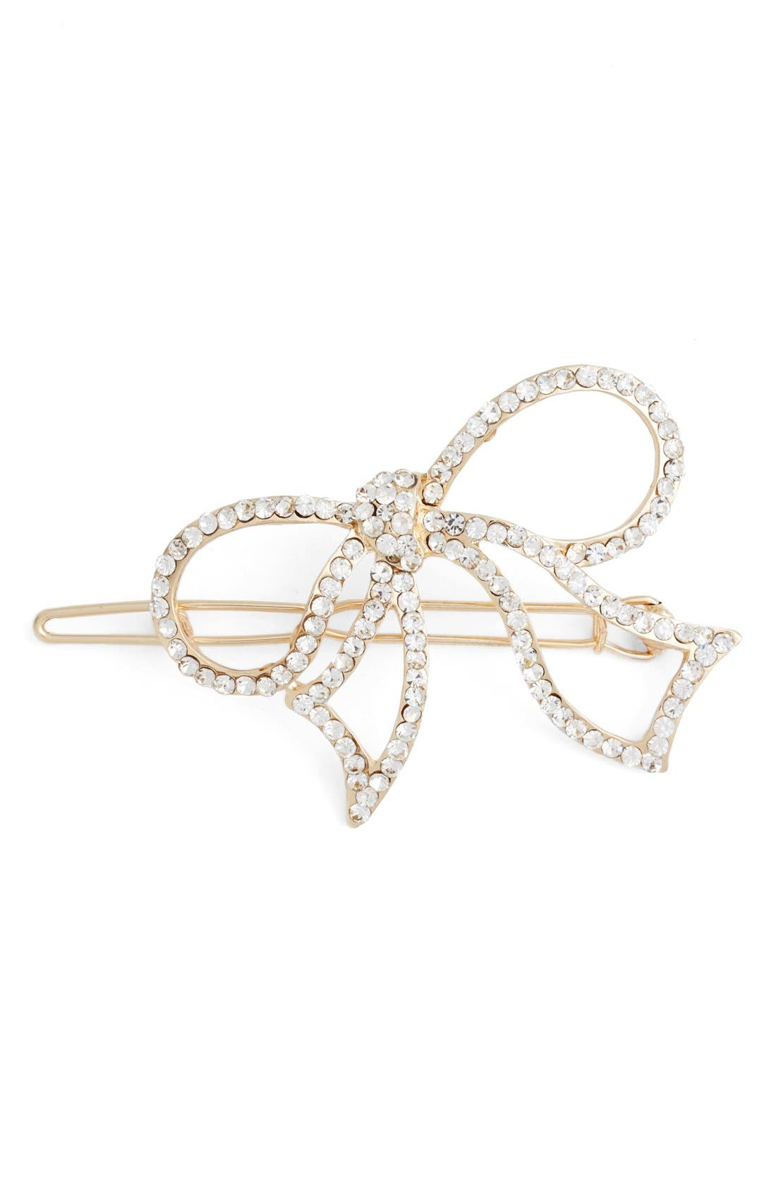 L. Erickson Crystal Bow Tige Boule Barrette | Nordstromrack