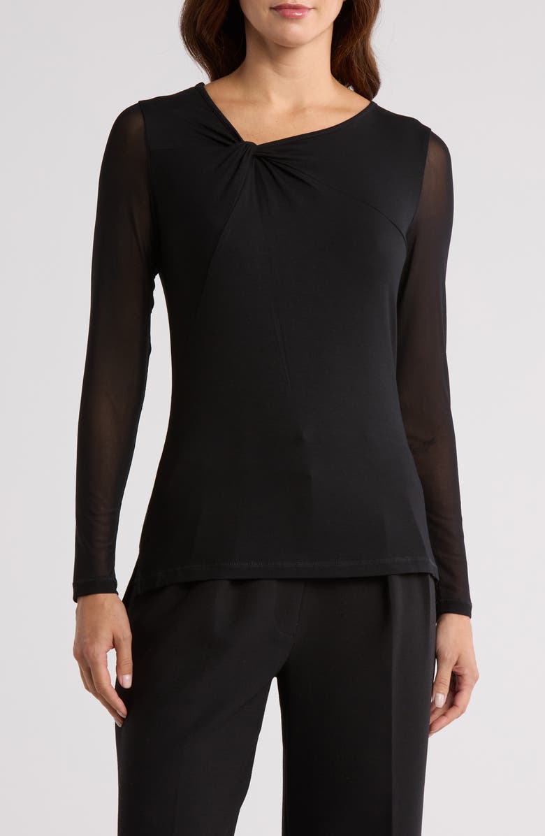 PATRIZIA LUCA Mesh Trim Top | Nordstromrack