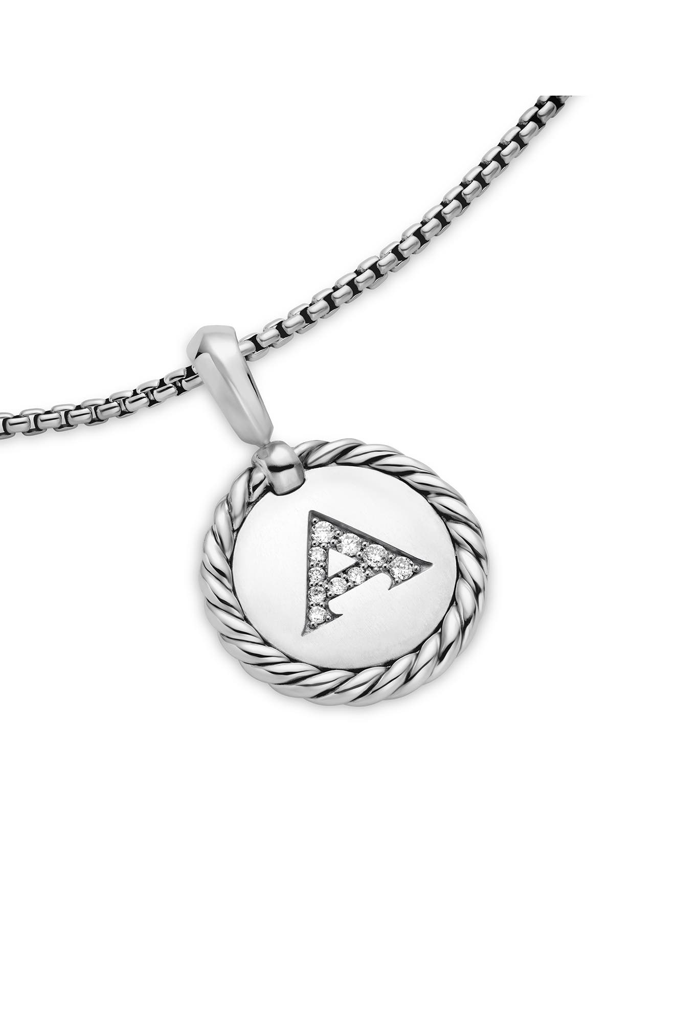 David Yurman Initial Charm Necklace with Diamonds | Nordstrom