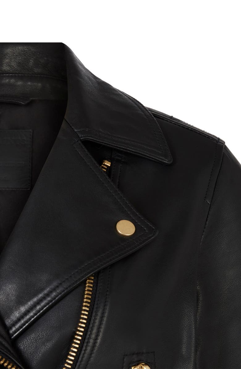 AllSaints Elora Leather Biker Jacket | Nordstromrack