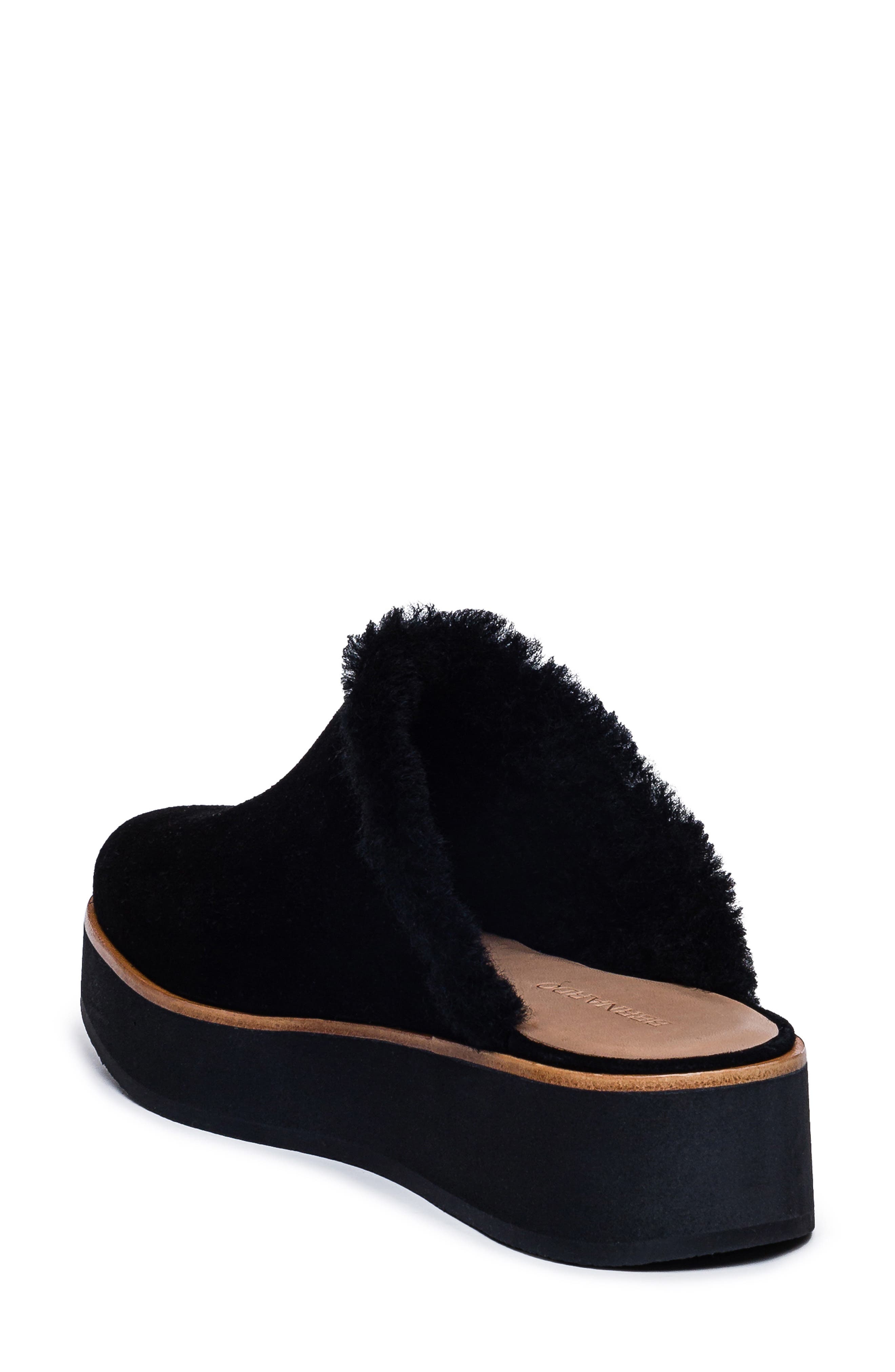 Bernardo Footwear Phoebe Genuine Shearling Platform Clog (Women ...