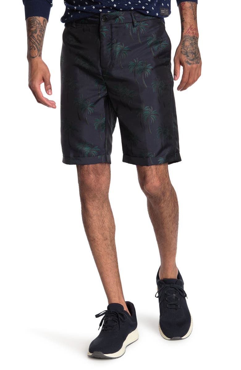 Scotch & Soda Palm Tree Print Jacquard Shorts | Nordstromrack