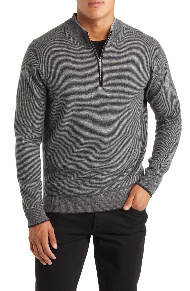 Peter Millar Quarter Zip Merino Wool & Cashmere Sweater | Nordstrom