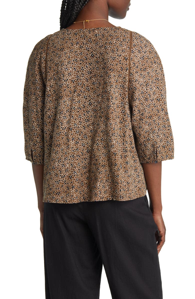 Treasure & Bond Lace Trim V-Neck Blouse | Nordstromrack