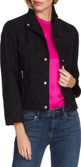 Vince Camuto Snap Front Scuba Jacket | Nordstrom