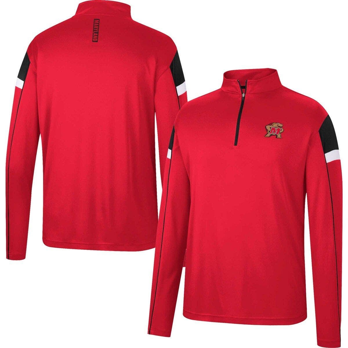 COLOSSEUM Men's Colosseum Red Maryland Terrapins Golf Match Quarter-Zip ...