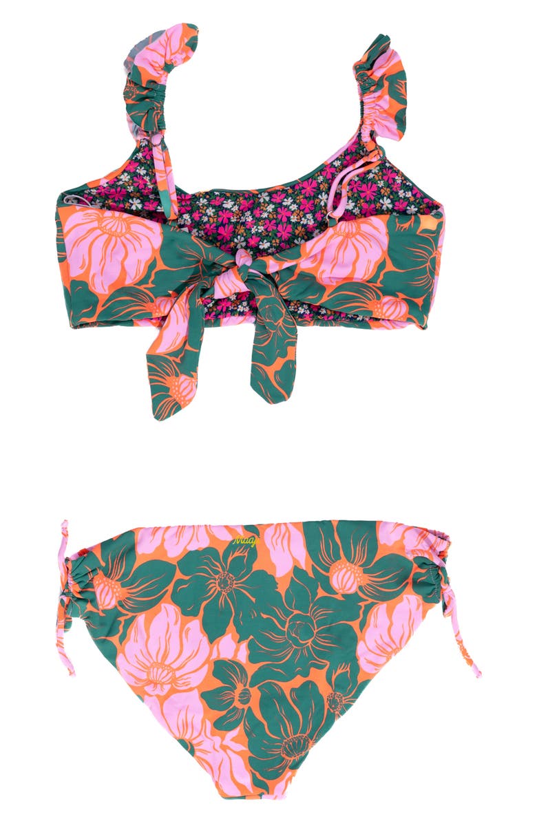 Maaji Kids' Floral Mango Reversible Two-Piece Swimsuit | Nordstromrack