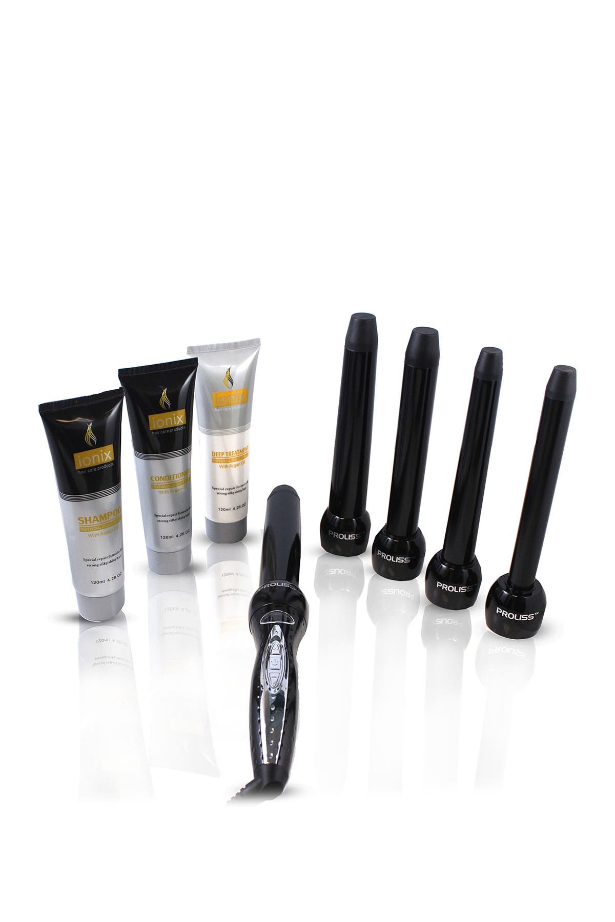 PROLISS 5-in-1 Interchangeable Digital Curling Wand & Nurturing Argan ...