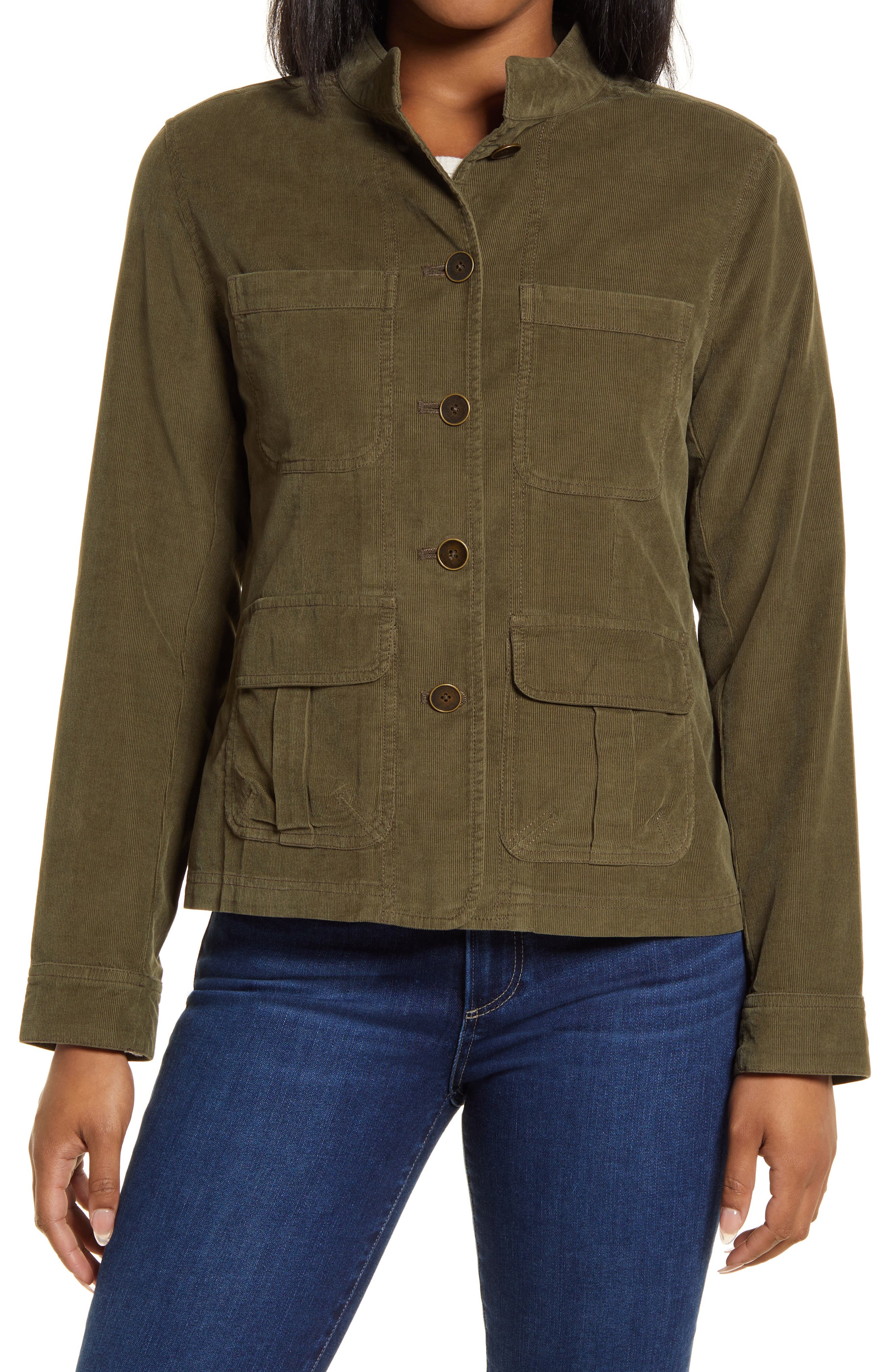 Caslon® Corduroy Utility Jacket | Nordstromrack