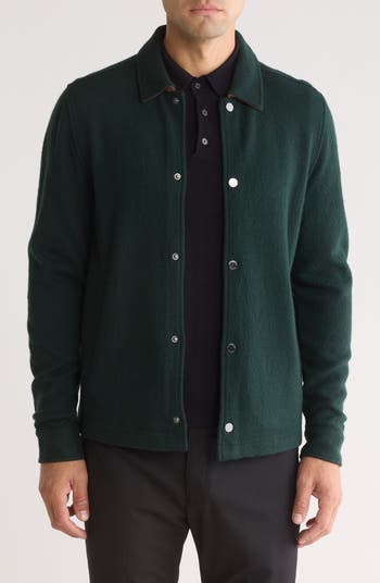 Ted Baker London Eason Felted Wool Shirt Jacket | Nordstromrack