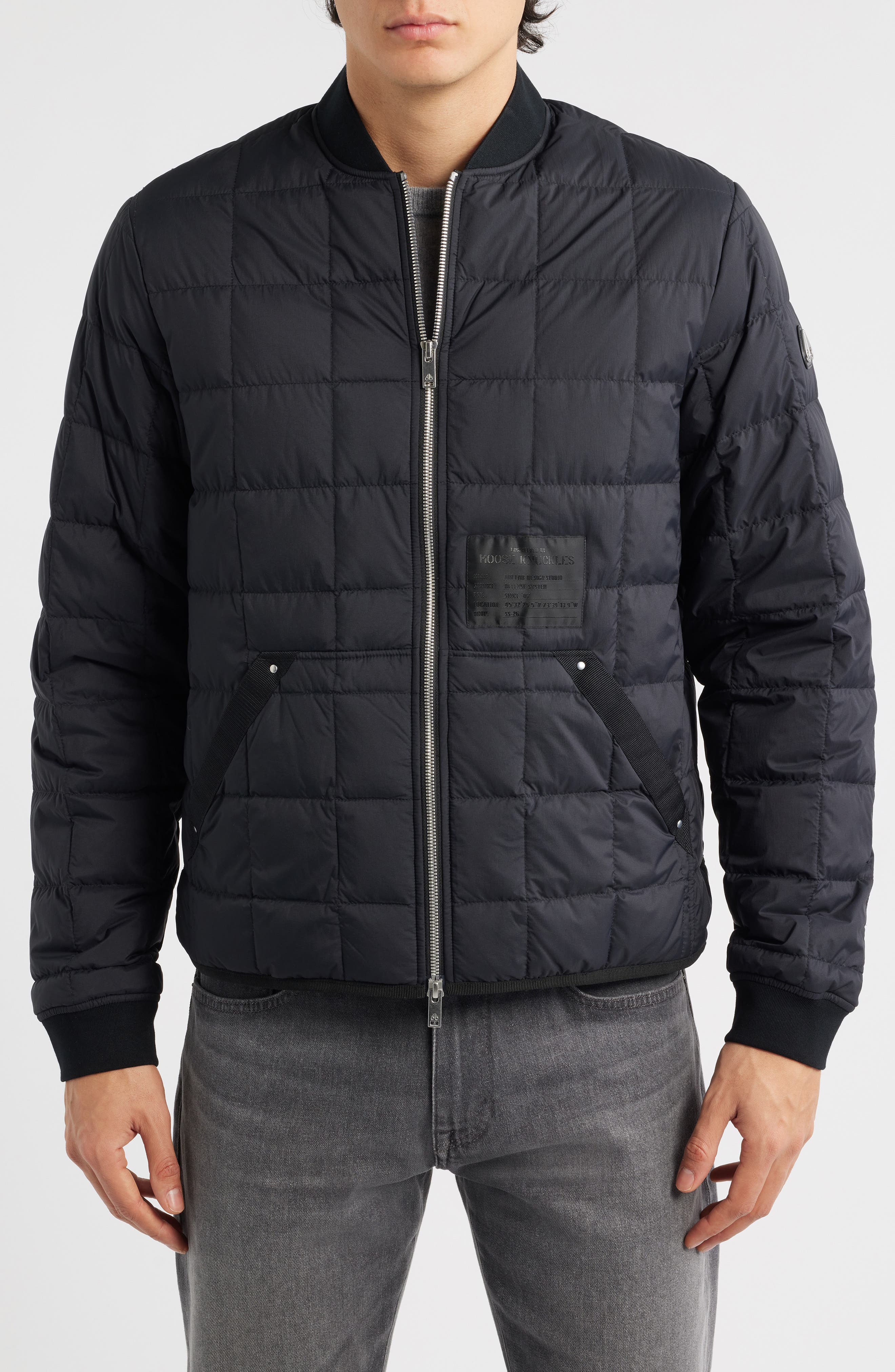 Moose Knuckles Transit Liner Down Bomber Jacket | Nordstrom