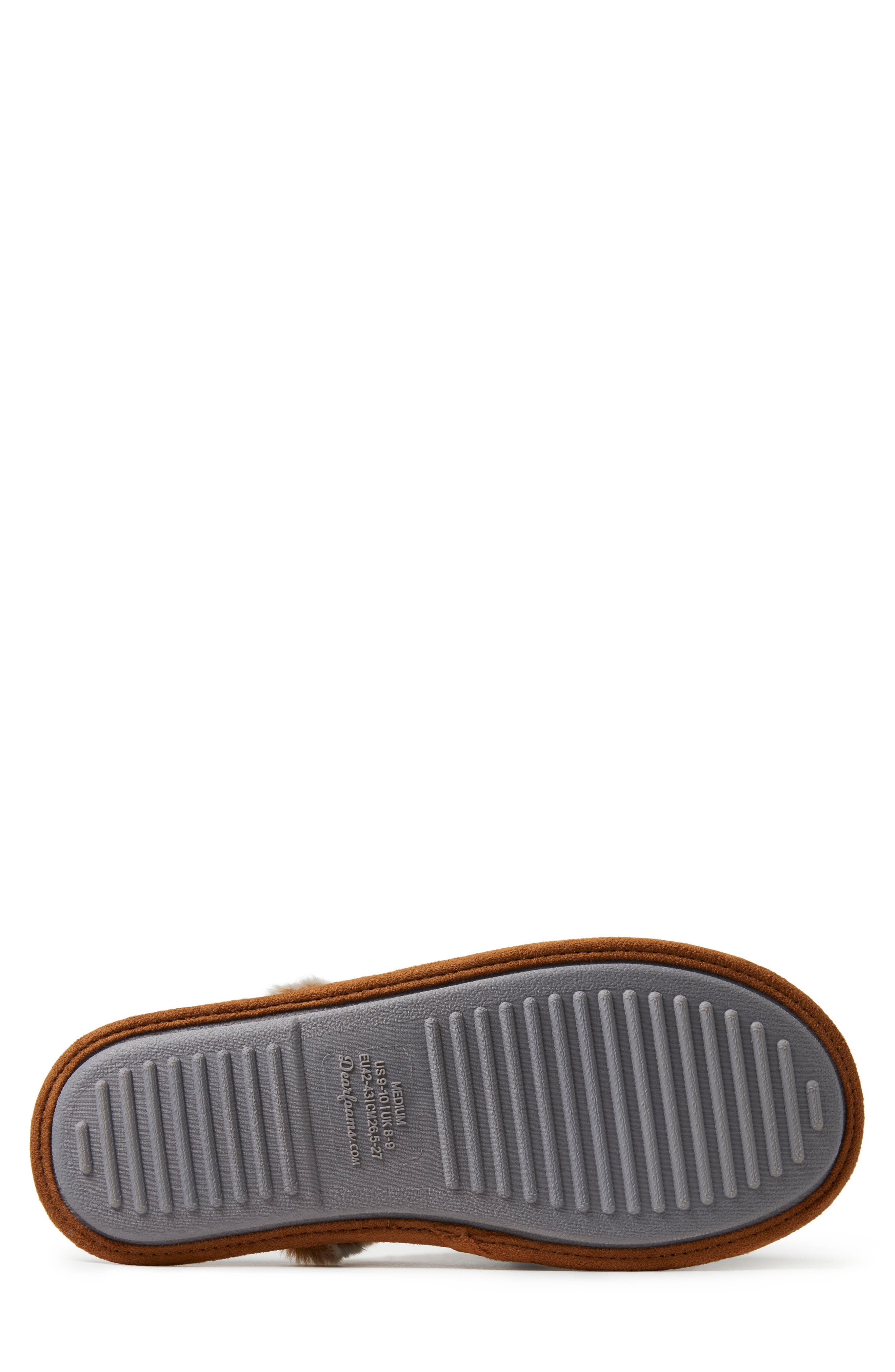 DEARFOAMS Solid Papa Bear Faux Fur Trim Scuff Slipper (Men) | Nordstromrack