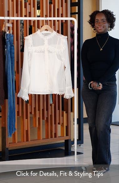 AllSaints Ciara Ruffle Shirt | Nordstrom