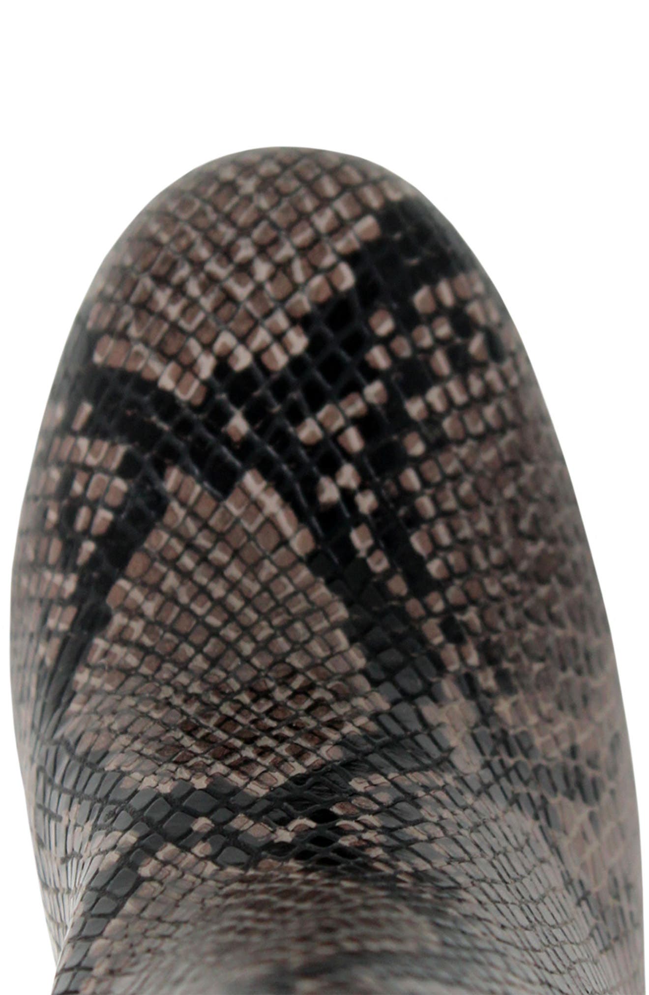 Charles by Charles David Chasen Snake Skin Print Block Heel Boot ...