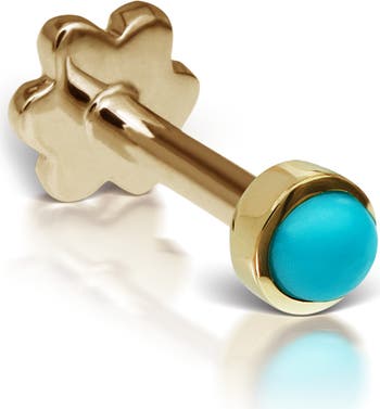 Maria Tash Turquoise Threaded Single Stud Earring Nordstrom