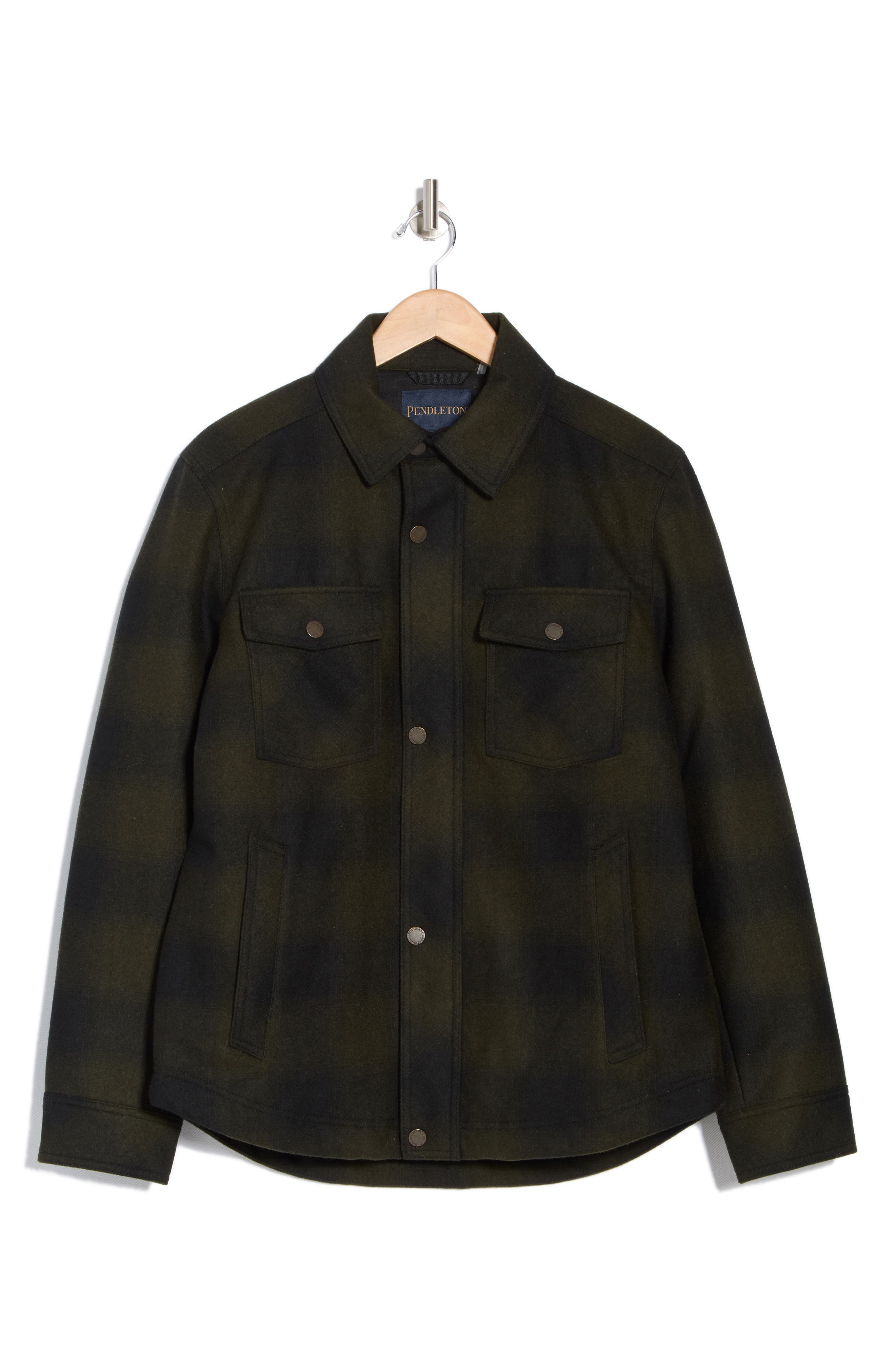 Pendleton Buffalo Check Wool Blend Shirt Jacket | Nordstromrack