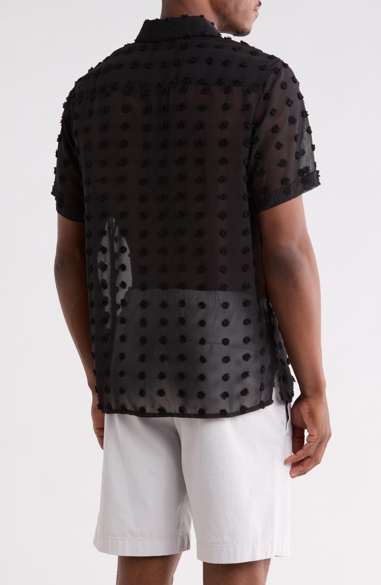 Raga Man Kabir Swiss Dot Button-Up Shirt | Nordstromrack